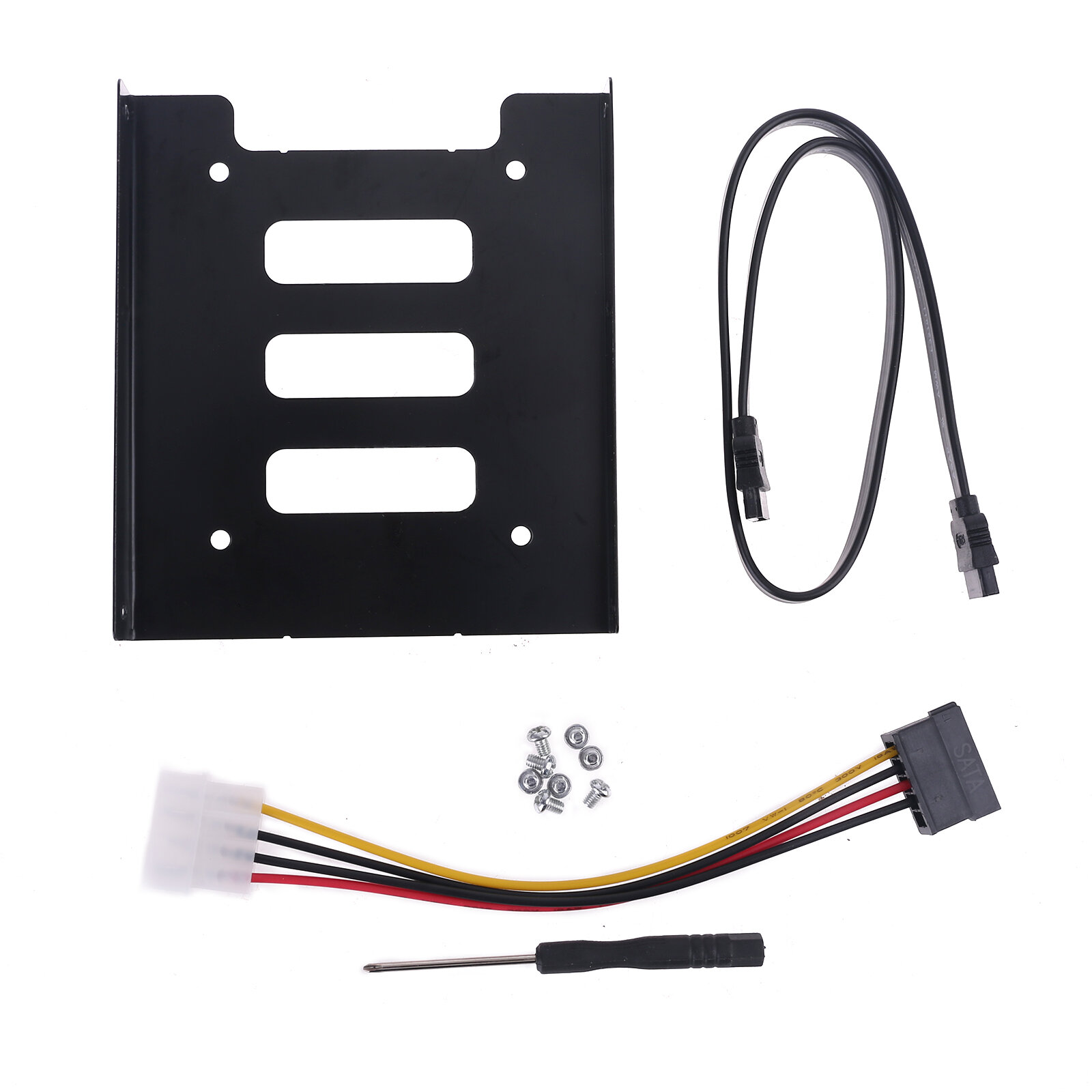 2.5in to 3.5in Drive Bay Adapter HDD SSD Mounting Bracket 2.5 inch to 3.5 Inch Internal Hard Disk Drive Mounting Kit
