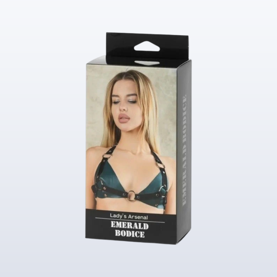 57723 Fetish Dreams Лиф с колечками изумруд