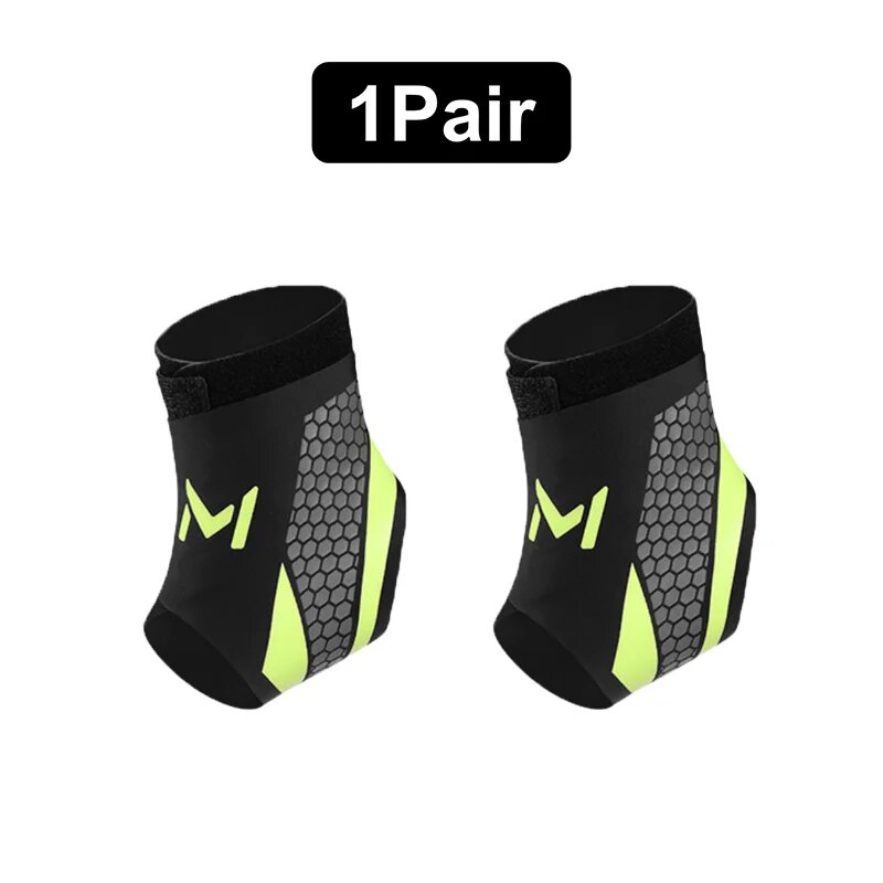 Компрессионные бандажи для голеностопа 1pair Green