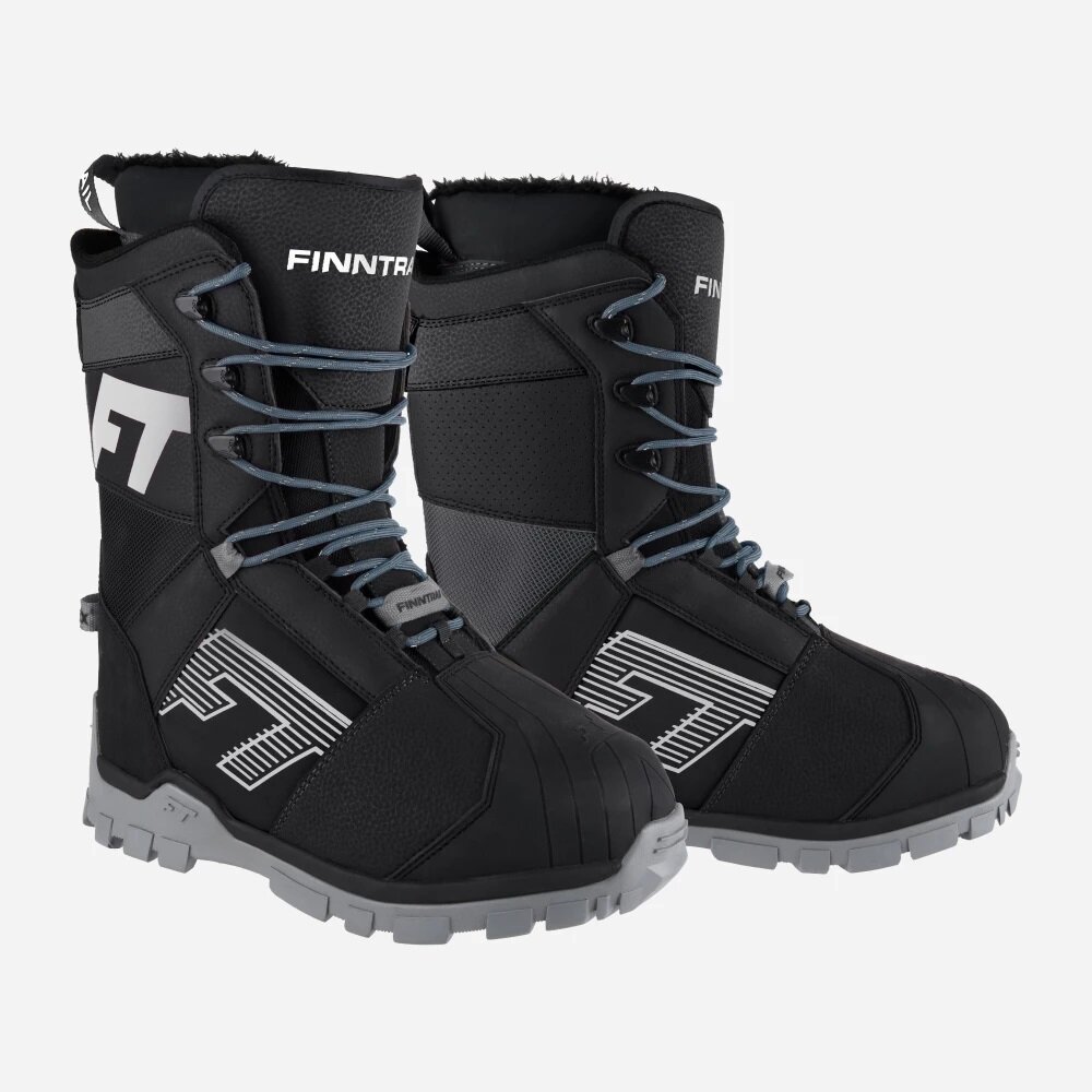Ботинки снегоходные Finntrail BLIZZARD Graphite. 46. Черный-серый