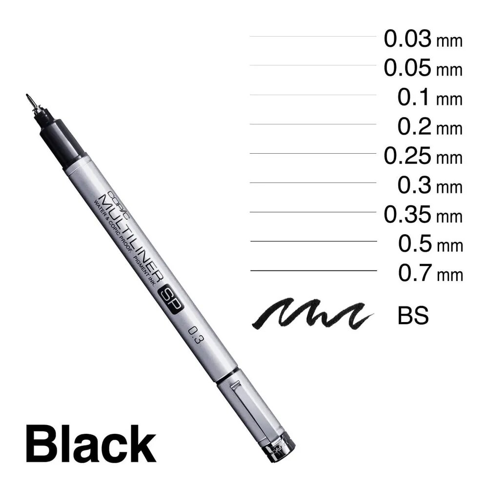 Copic Маркер Масляный, толщина: 0.5 мм, 1 шт. Промышленный, для декорирования