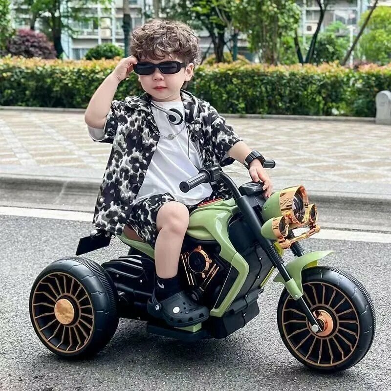 Детские электроциклы harley, с музыкой, светом, bluetooth/детские подарки