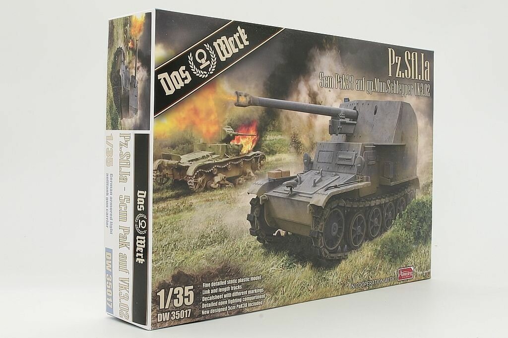 Сборная модель Das Werk DW35017 Немецкая САУ Pz.Sfl.Ia 5cm PaK 1/35