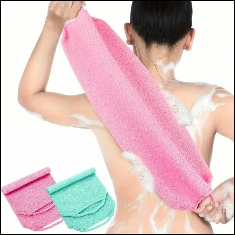 Бамбуковая губка-скраб для пилинга и полировки спины в домашних условиях