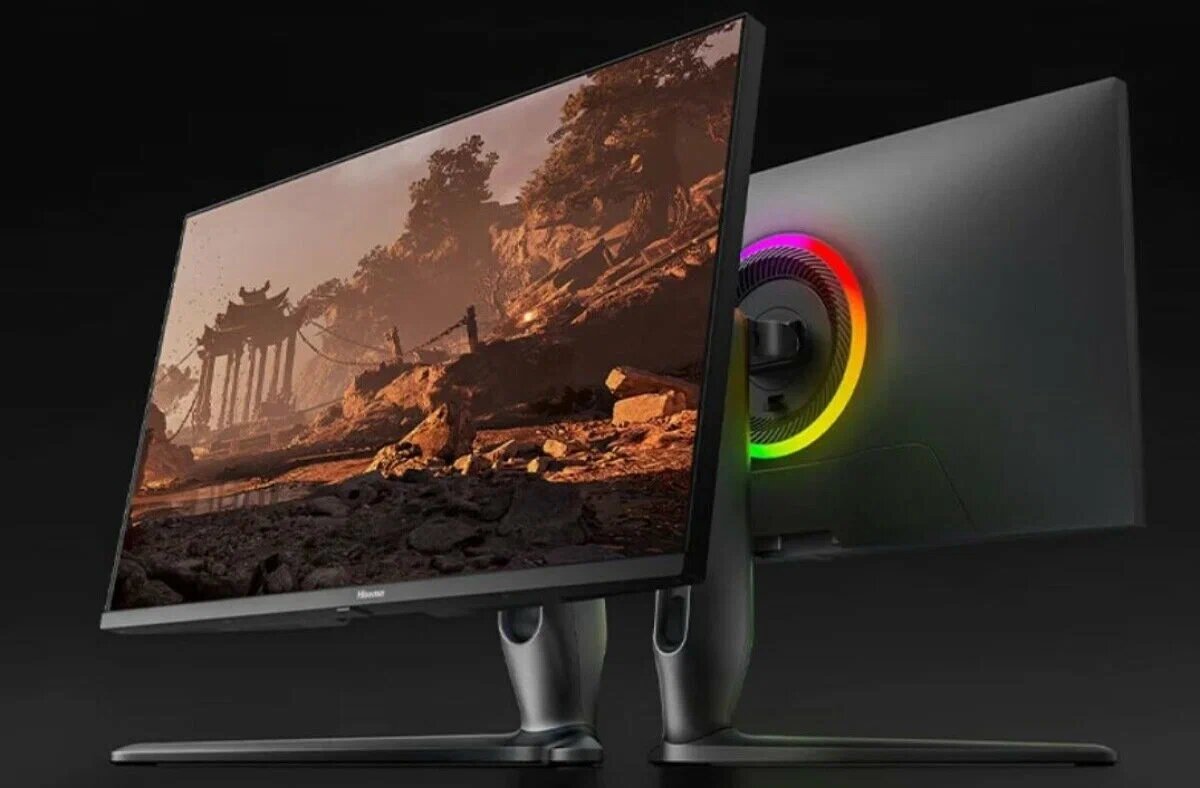 27" Монитор Hisense 27G7Q PRO, 3840x2160, IPS, 160Гц, 2хHDMI, 1хDP, светло-серый и черный