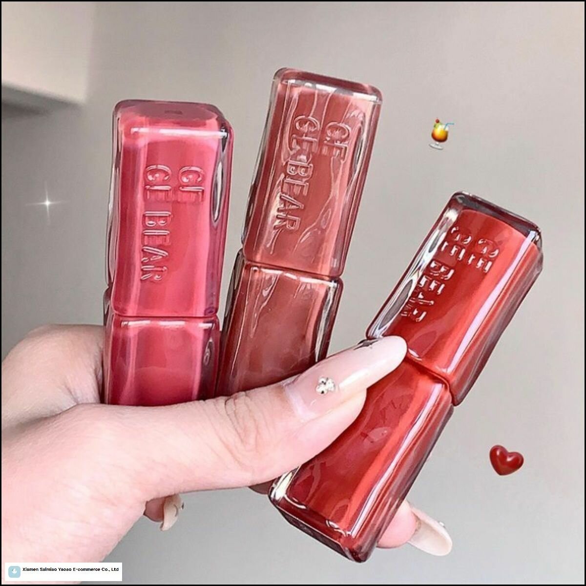 Губная помада, Gege bear, Зеркала, прочные, без обесцвечивания, водонепроницаемые, естественные