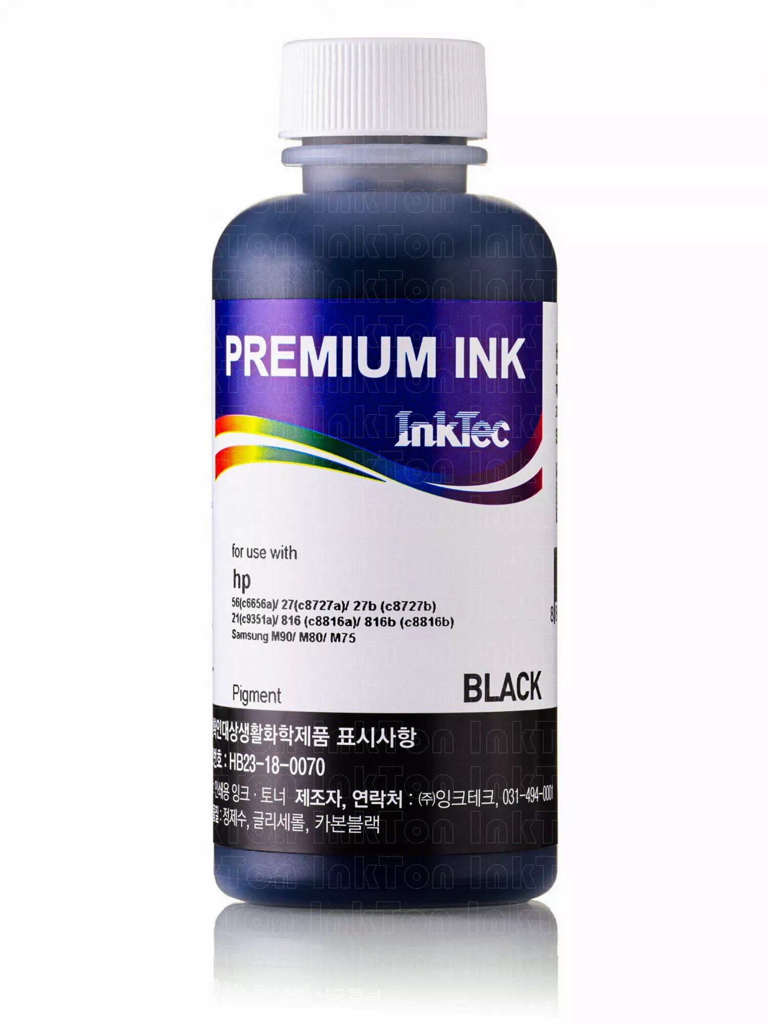 Чернила для заправки картриджа HP 21, 27, 56, пигментные, 100 мл, черные