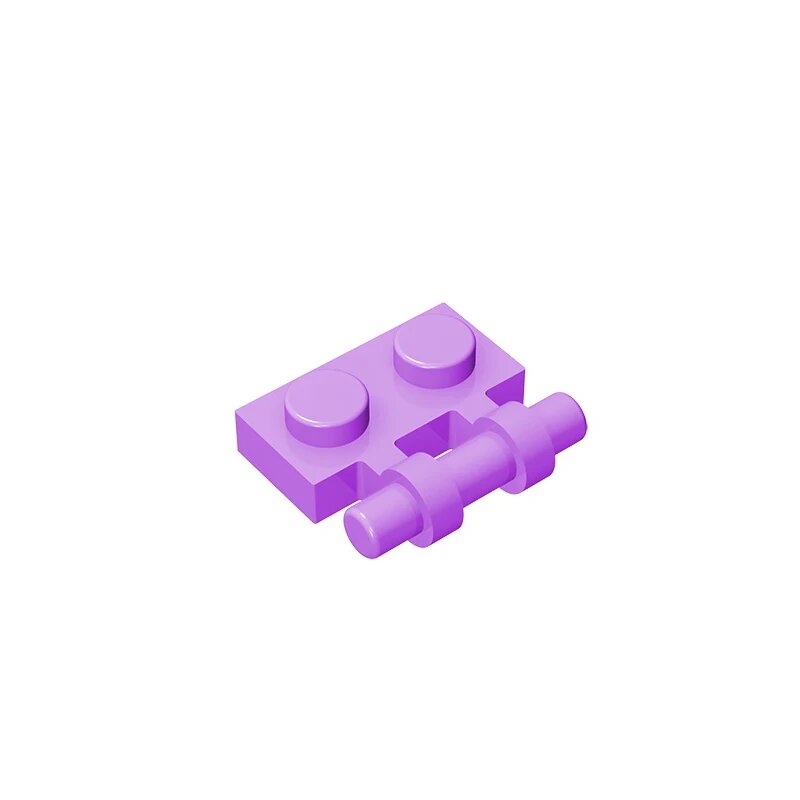 Gobricks пластиковый блок 1x2, Фиолетовый (062)
