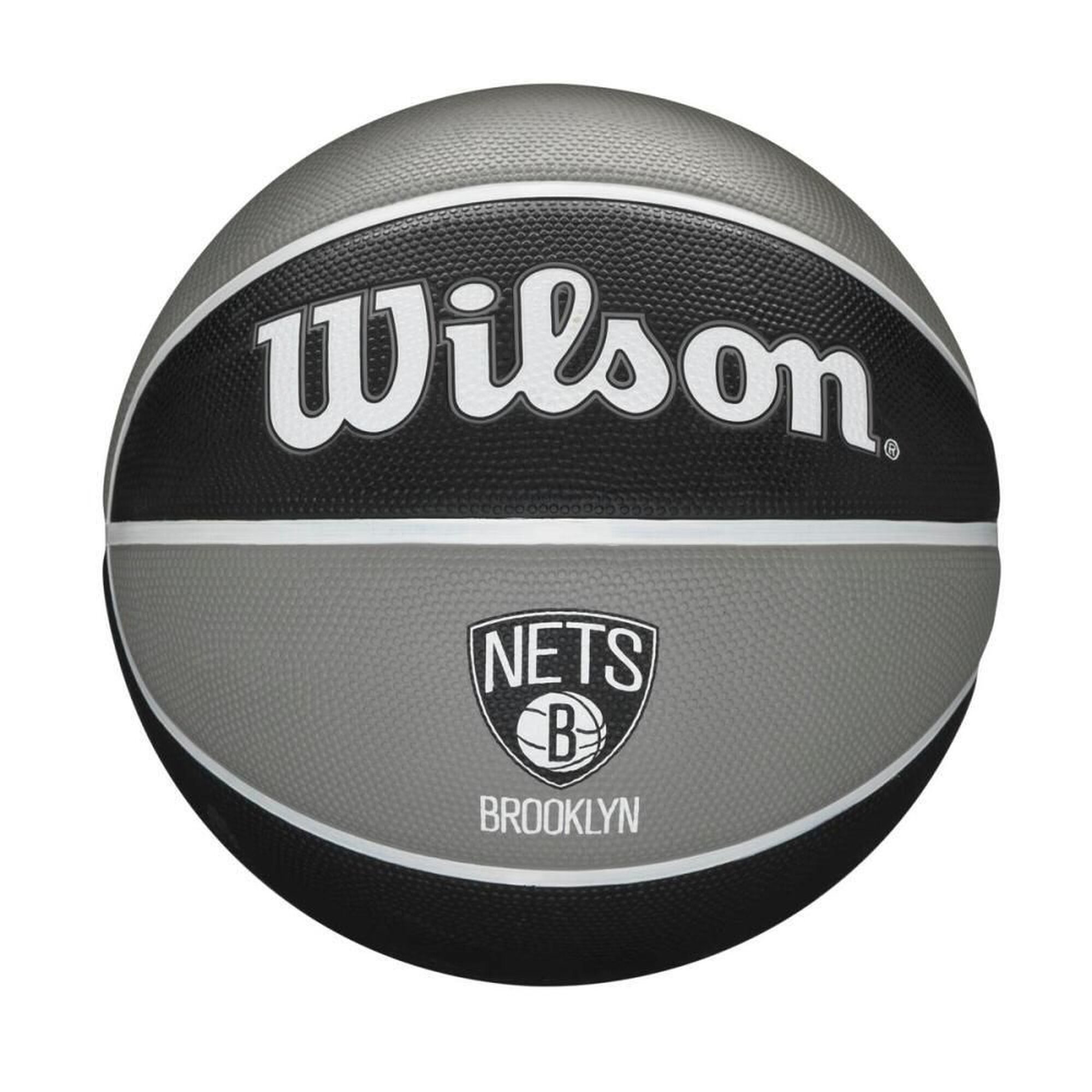 Wilson NBA Команда Brooklyn Nets Баскетбол Размер 7, Decathlon, Цвет: Черный / Серый / Черный, Размер: 7