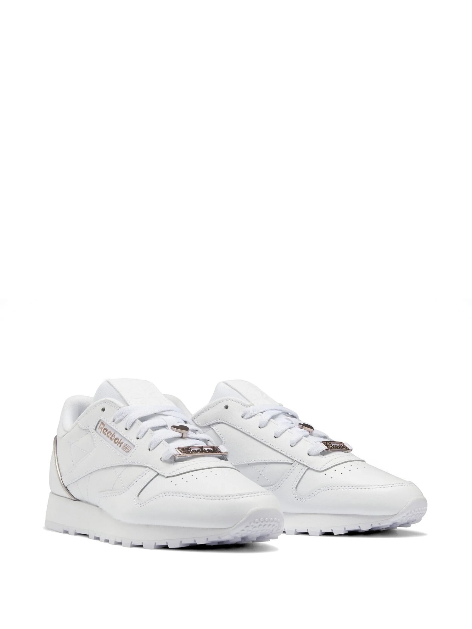 Кроссовки Reebok Classic leather sneakers, размер 10,5 US, белый — фото 1