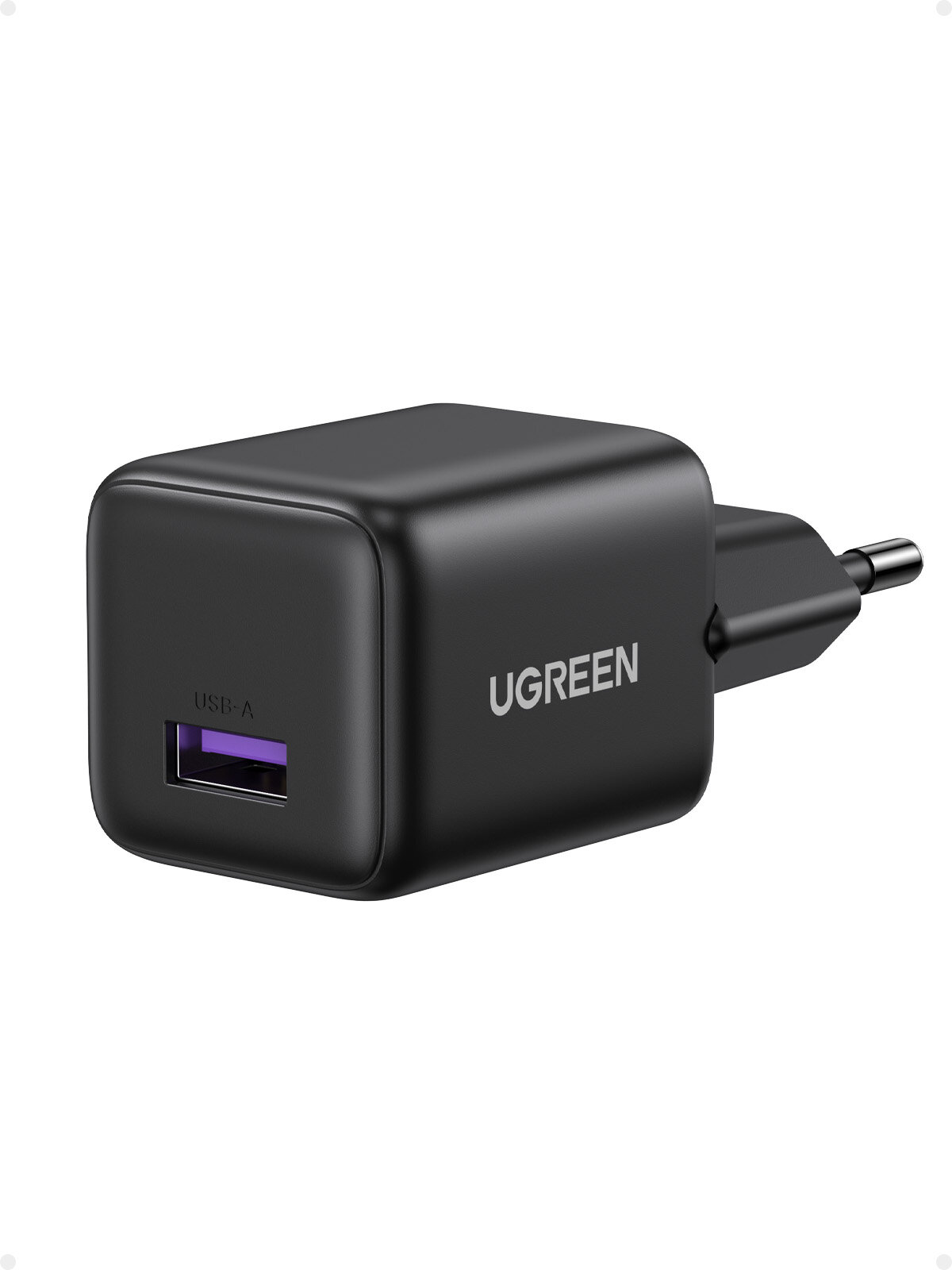 Сетевое зарядное устройство UGREEN X518 (75613) 18W USB-A GaN Fast Charger. Цвет: черный