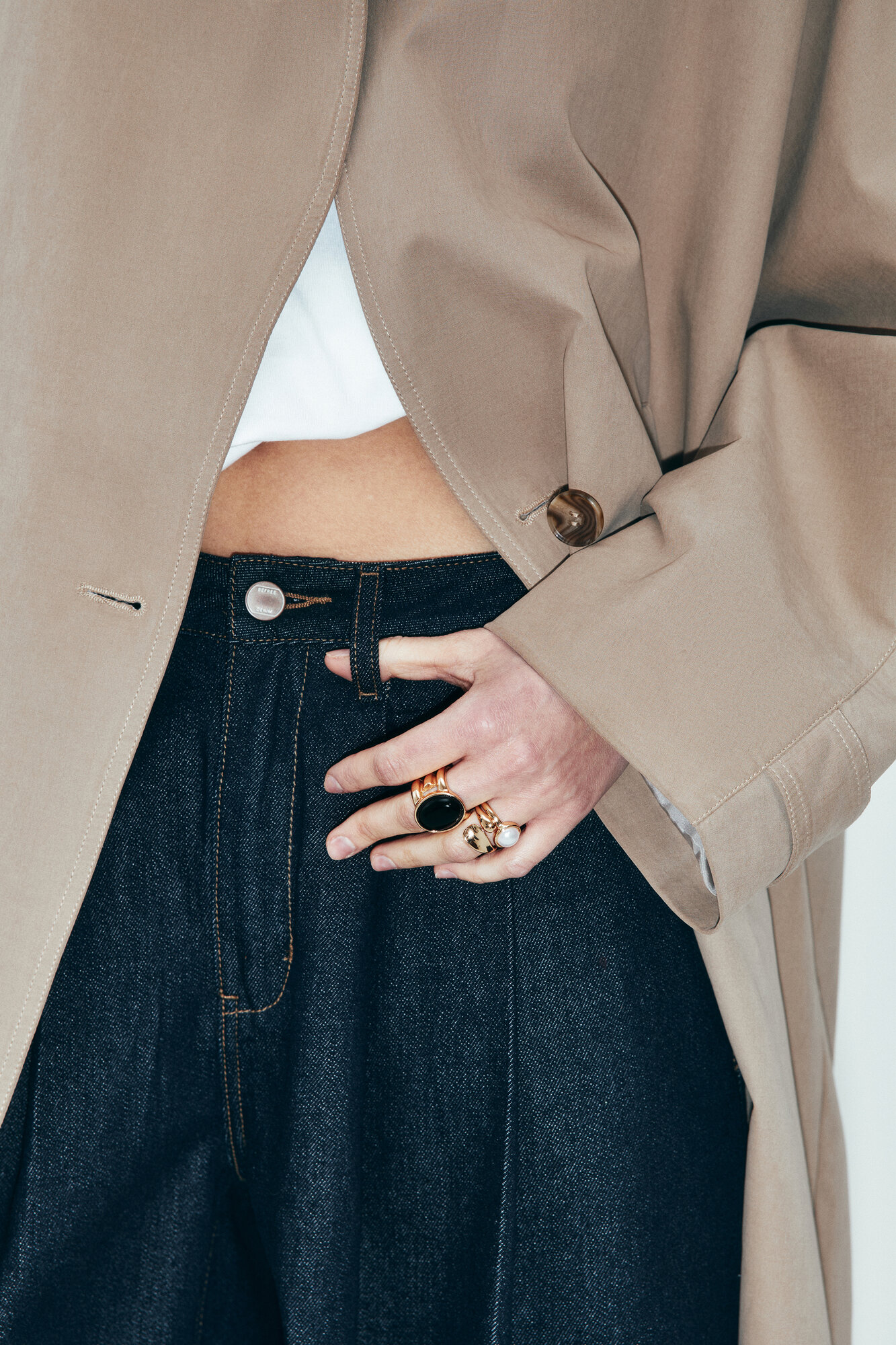 Набор колец, искусственный камень