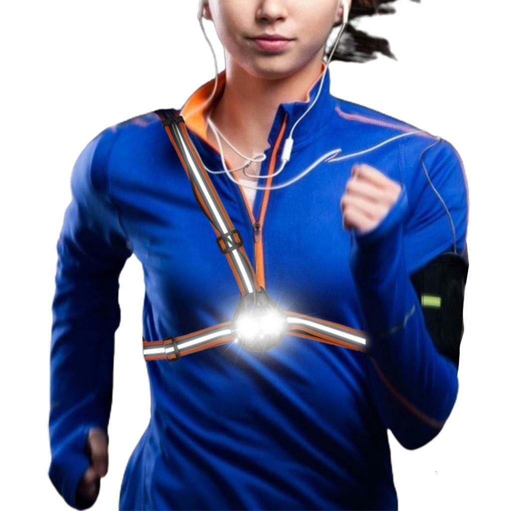 Светодиодный грудной фонарь для бега