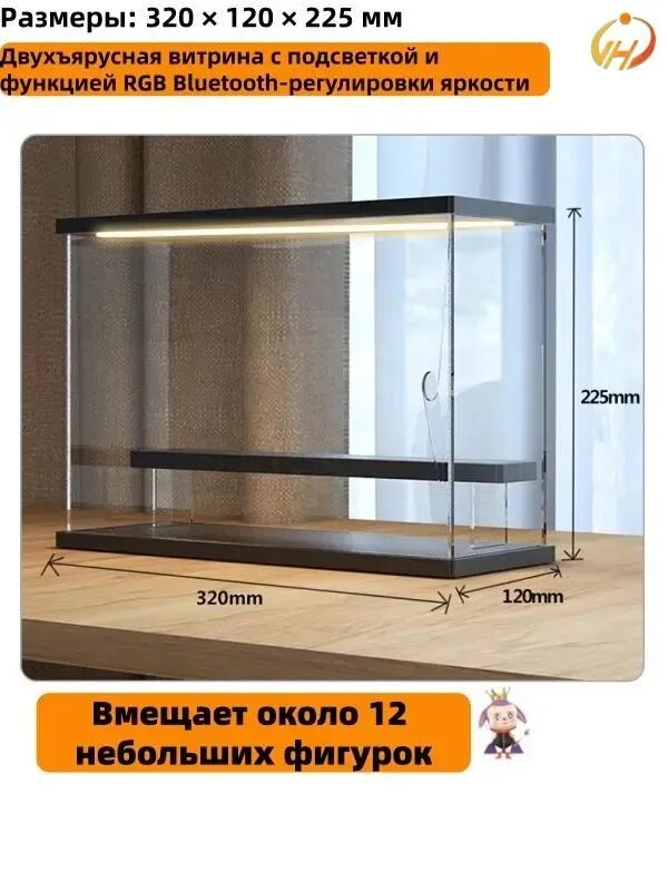 Прозрачная акриловая витрина для коллекций игрушек и слепых коробок