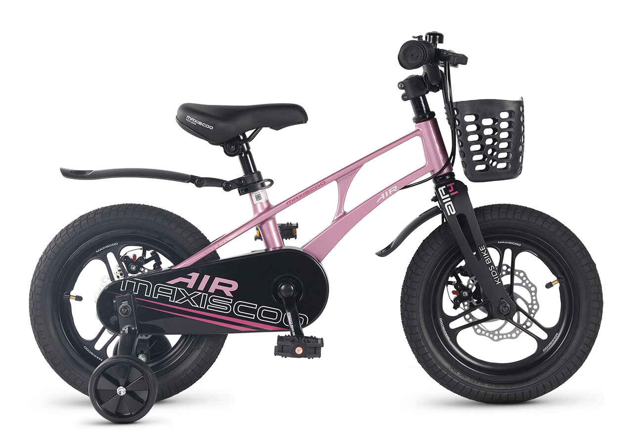 Детский велосипед Maxiscoo Air Pro 14' (2026) 14 Розовый (90-110 см)