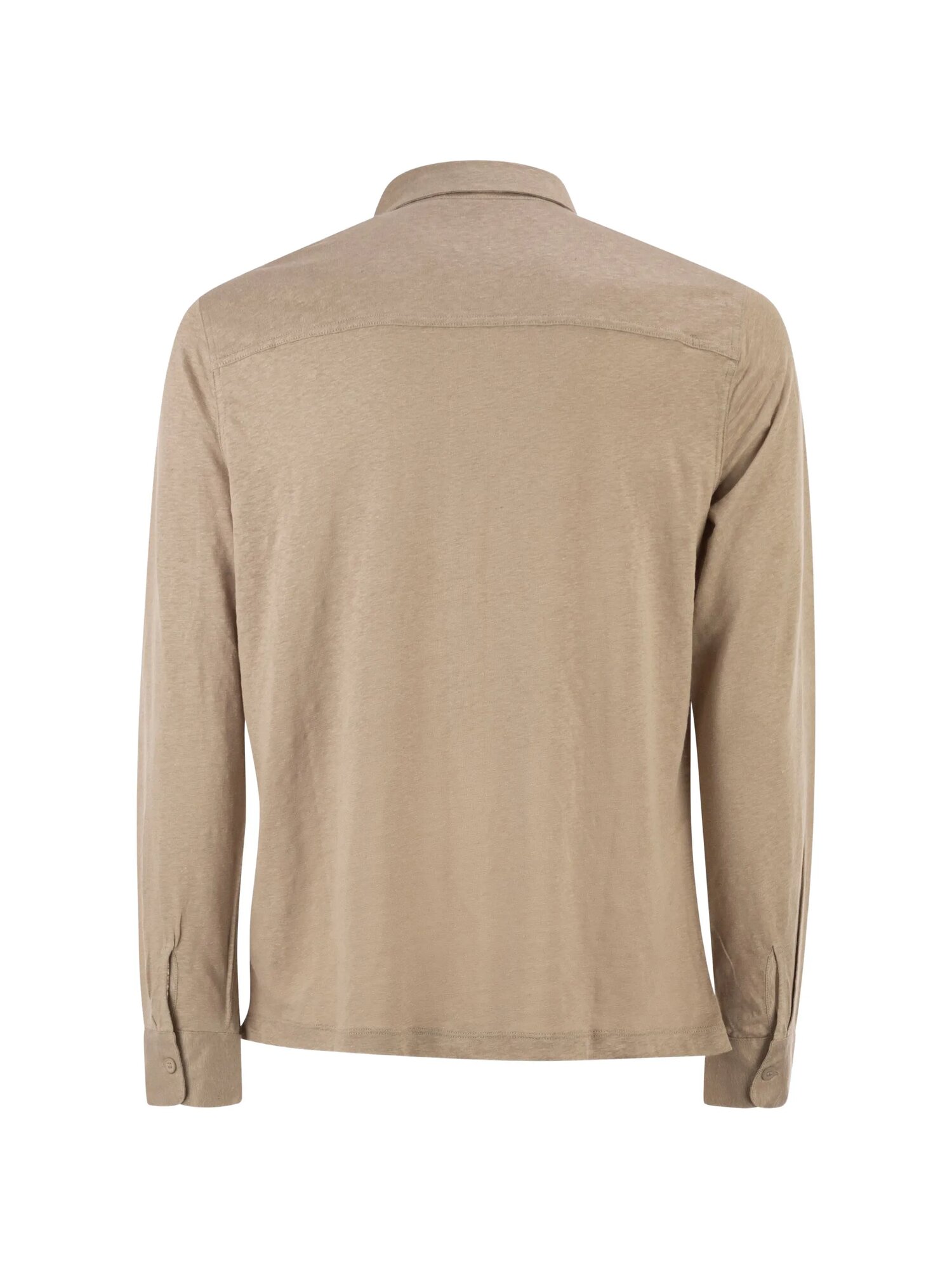 Рубашка MAJESTIC FILATURES Stretch-linen shirt, размер M, разноцветный — фото 1