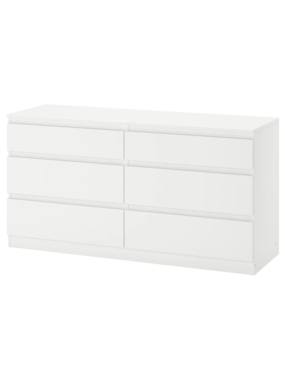 Комод для одежды с 6 ящиками белый, 140х40х72 см, Куллен Kullen, икеа