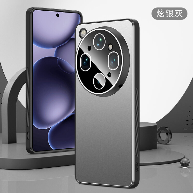 Чехол Для OPPO Find X9 Ultra/Оппо Финд X9 ультра, soft touch, чехол-кардиомонитор, поликарбонат (PC), защита камеры, ударопрочный, усиленные углы, OPPO, OPPO Find X9 Ultra, gray,