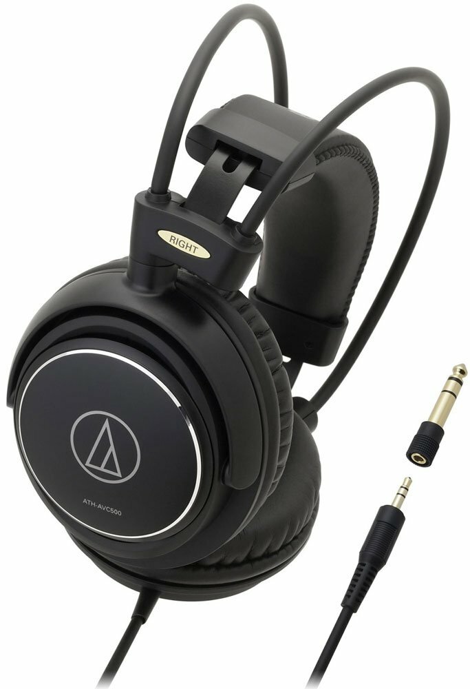 Наушники мониторный Audio-technica ATH-AVC500 3м черный проводные оголовье