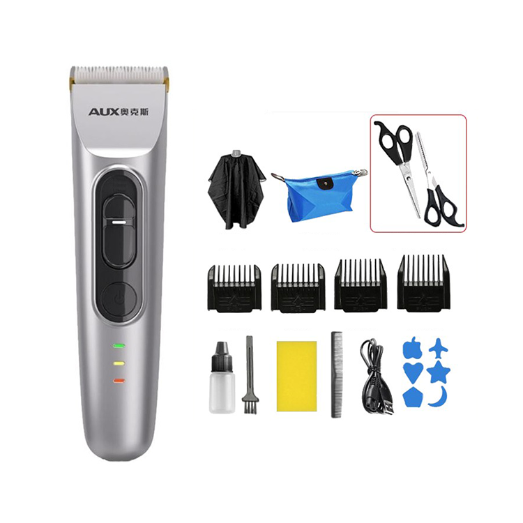 AUX Машинка для стрижки волос унисекс 13412162, Gray - standard + double plain shears