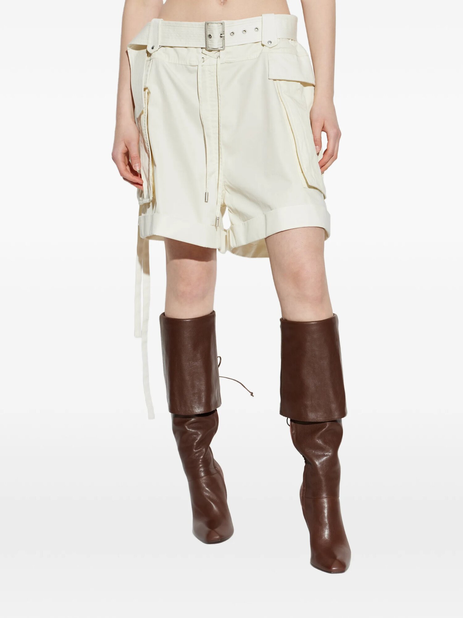 Шорты Alexander McQueen Belted cargo shorts, размер 42 — фото 1