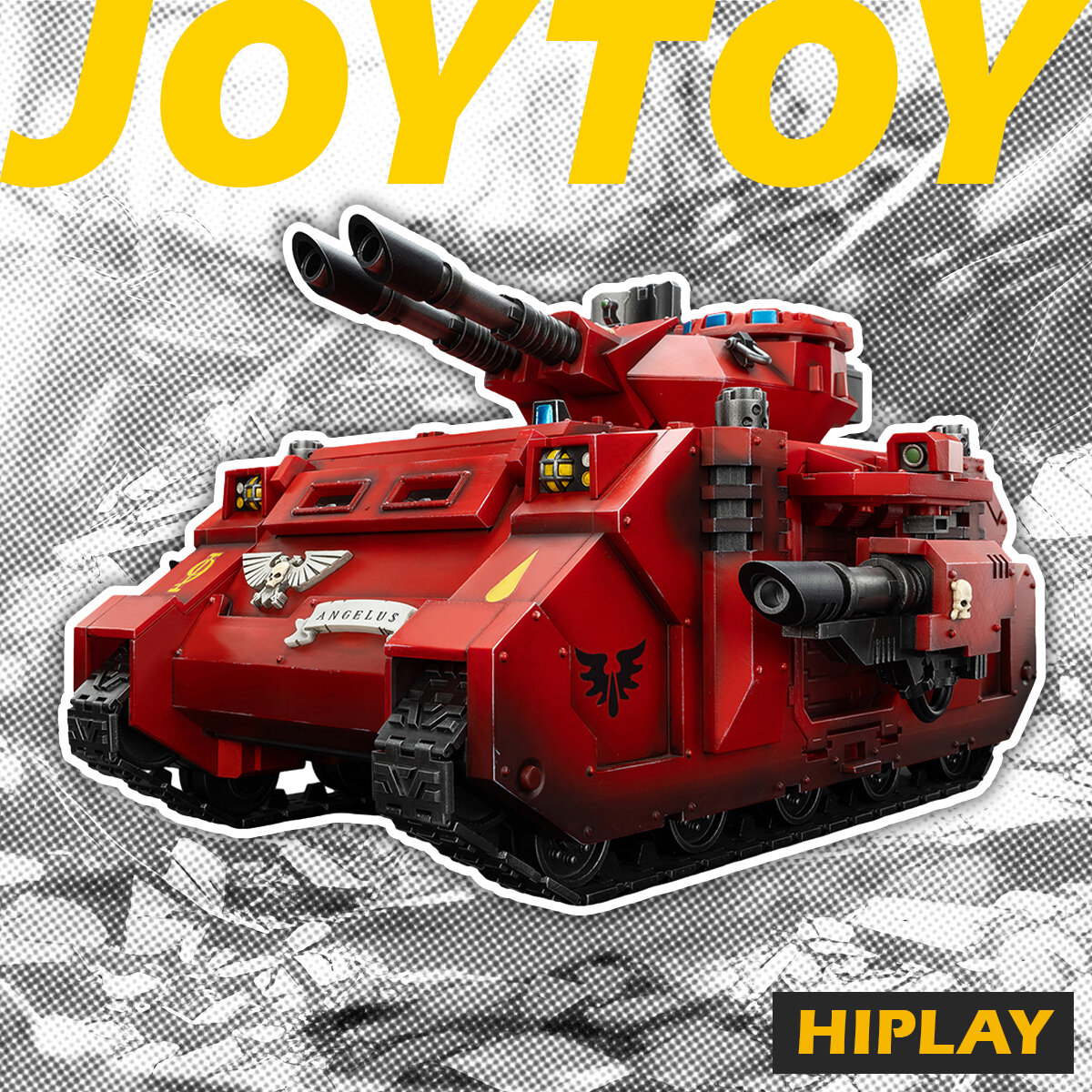 HIPLAY JOYTOY Warhammer 40000 Кровавые Ангелы Predator Annihilator with Twin Lascannons JT01499 1/18
