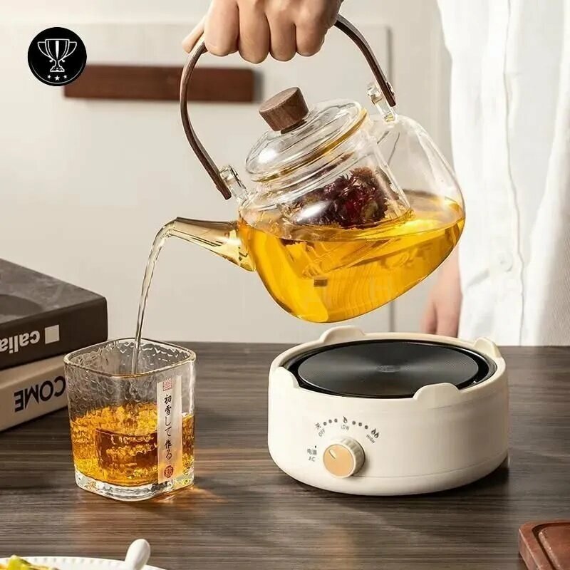 Электрическая настольная плита sku-12806. 花茶壶电热炉 绿s127 白s128 黑s129, зеленый