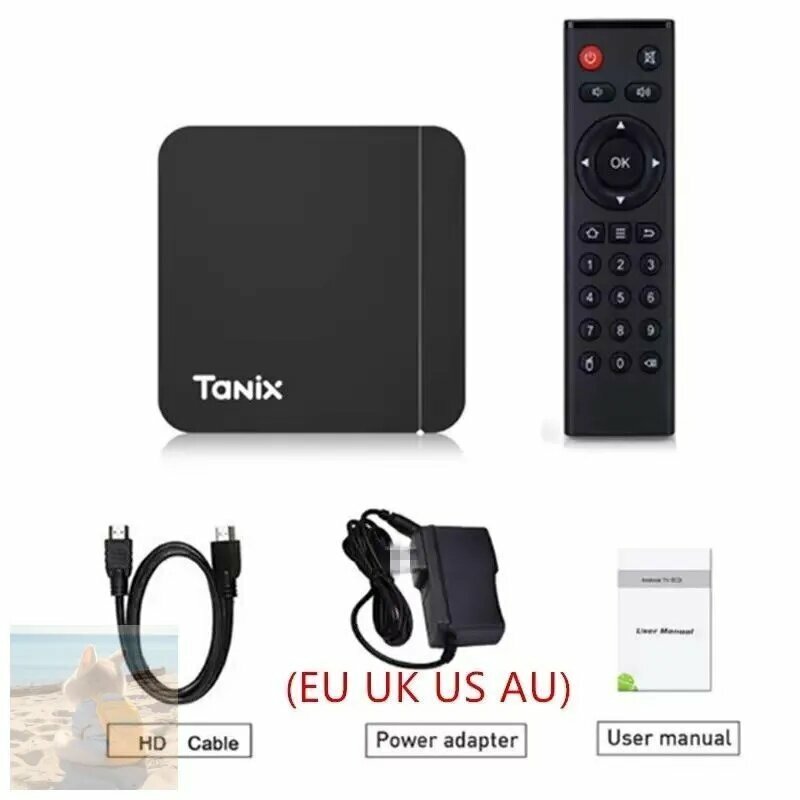 Медиаплеер Tanix W2 4/64 ГБ S905W2 Smart TV Box Android 11 караоке-система