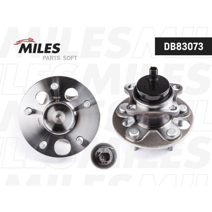 MILES DB83073 Ступица с подшипником задняя + ABS TOYOTA AURIS I/COROLLA X 07-. ()