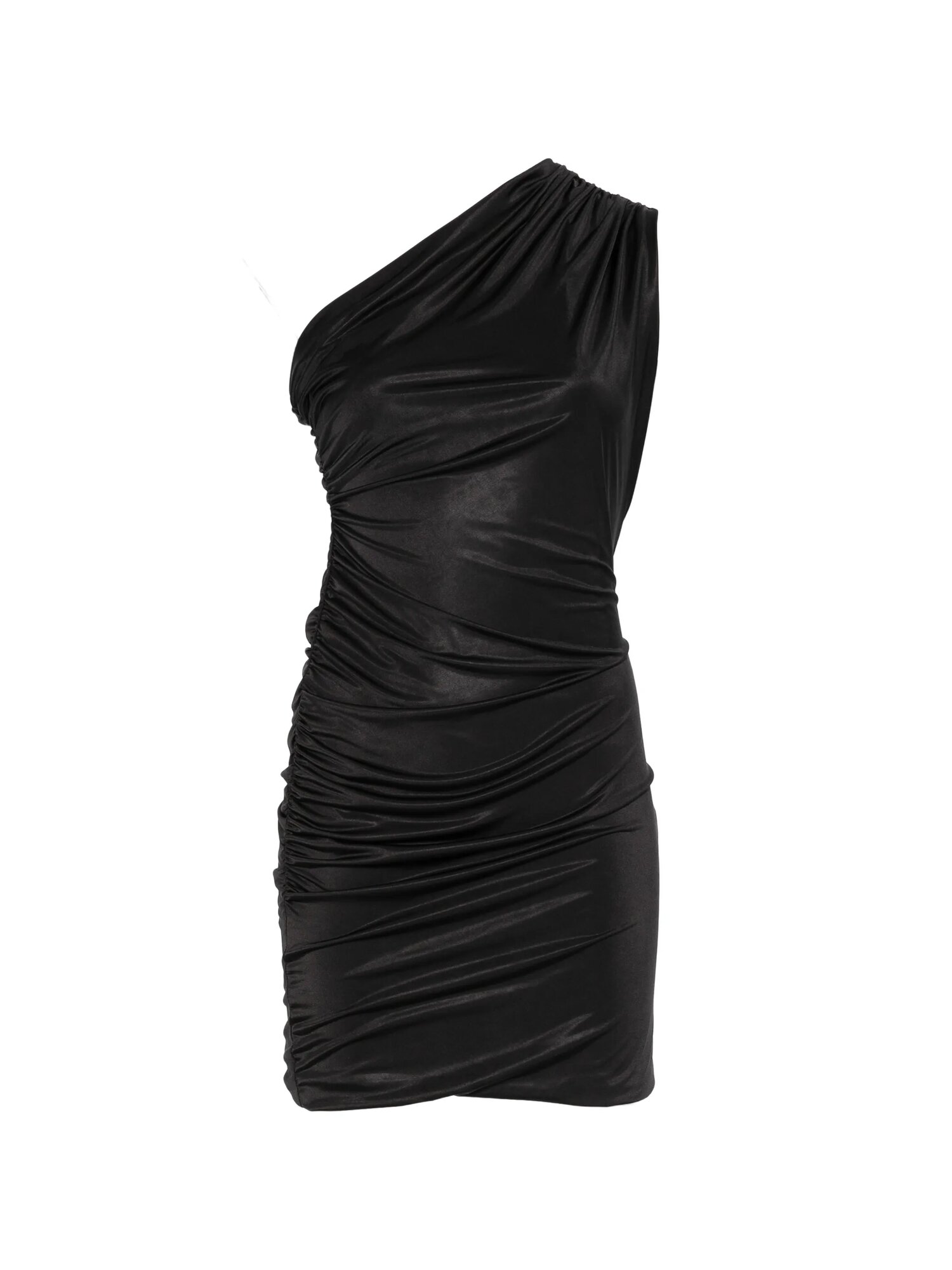 Платье One-shoulder ruched mini dress