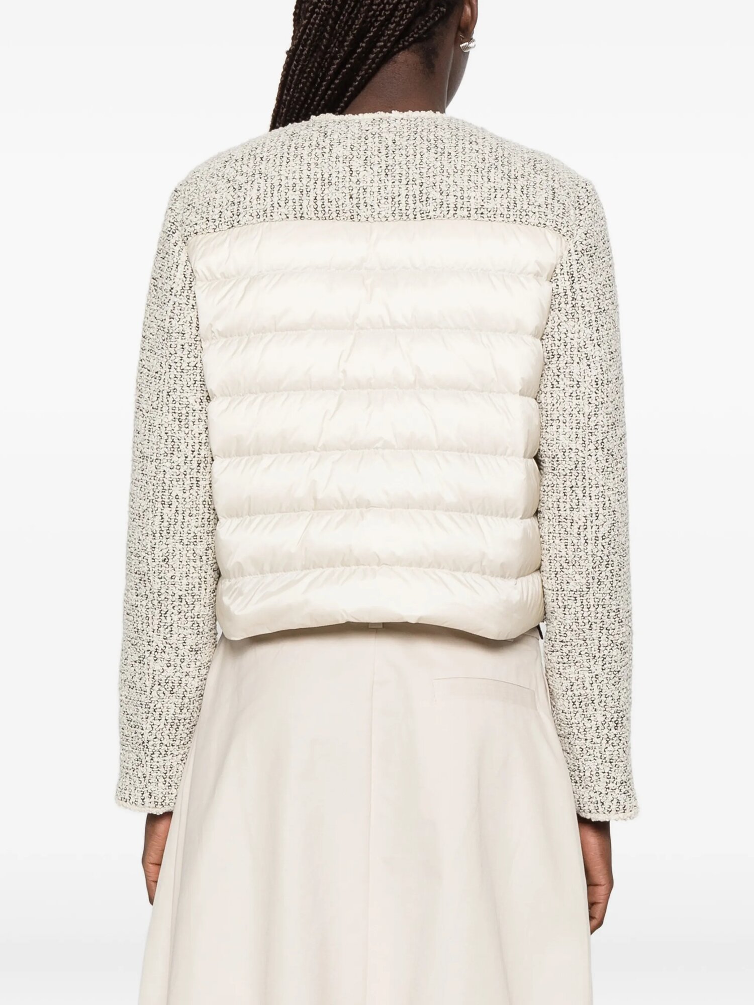 Куртка Moncler Tweed quilted jacket, размер 46, разноцветный — фото 1