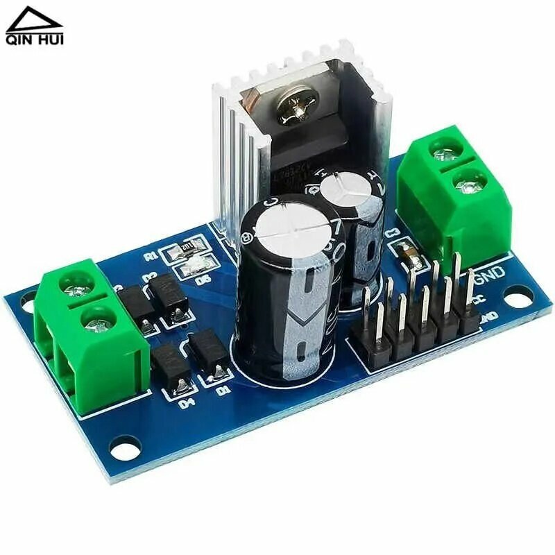 Модуль питания LM7805 трехконтактного стабилизатора напряжения, преобразует переменный/постоянный ток 8-24V в постоянный 5V