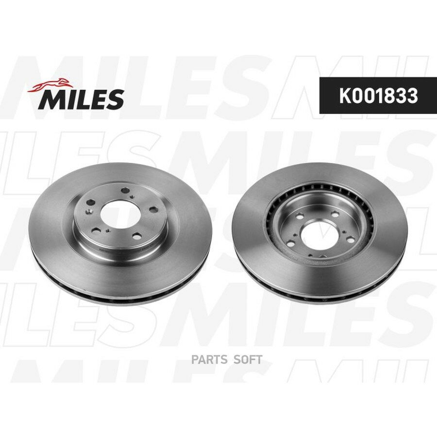 Диск тормозной HAVAL JOLION 2WD 21- пер. вент. D=310мм. MILES K001833