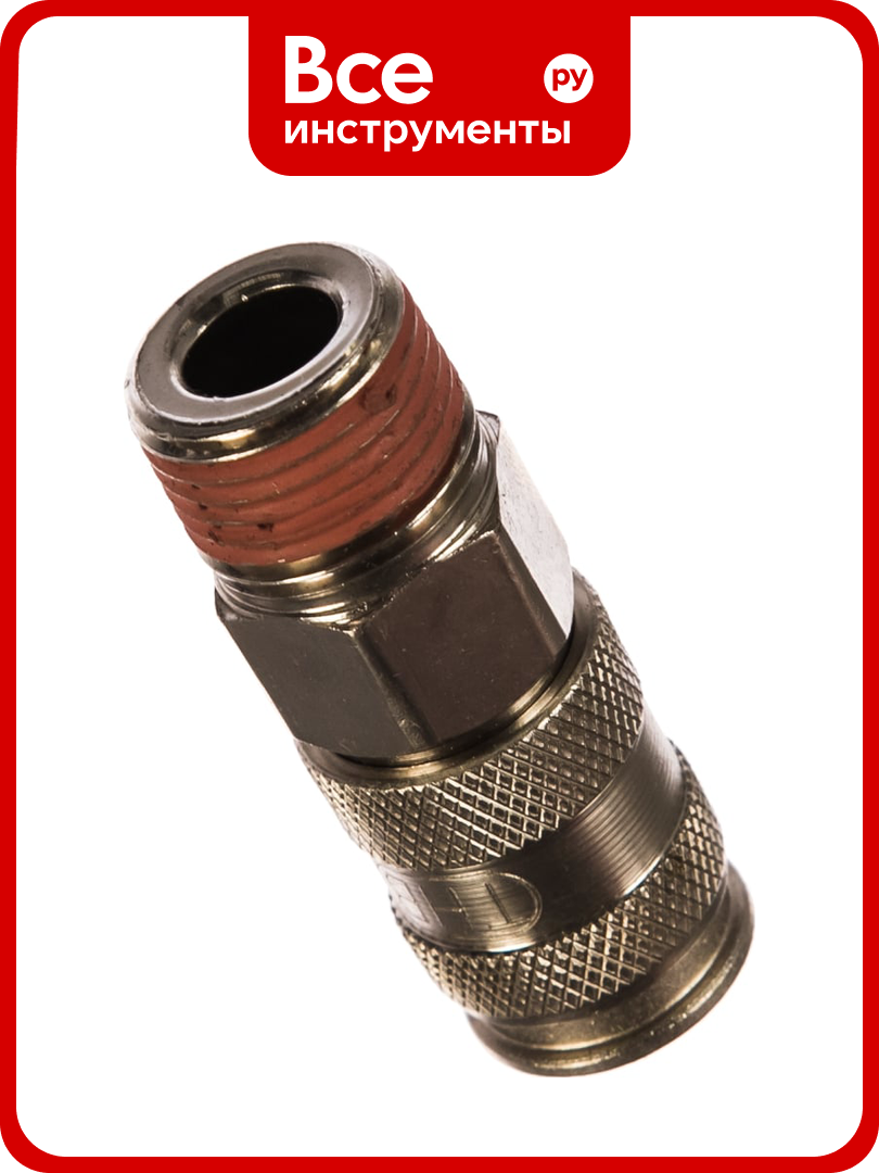 Переходник разъем 1/2" рапид-мама JTC-D40SMA, совместим с рапид EU, корпус из легированной стали