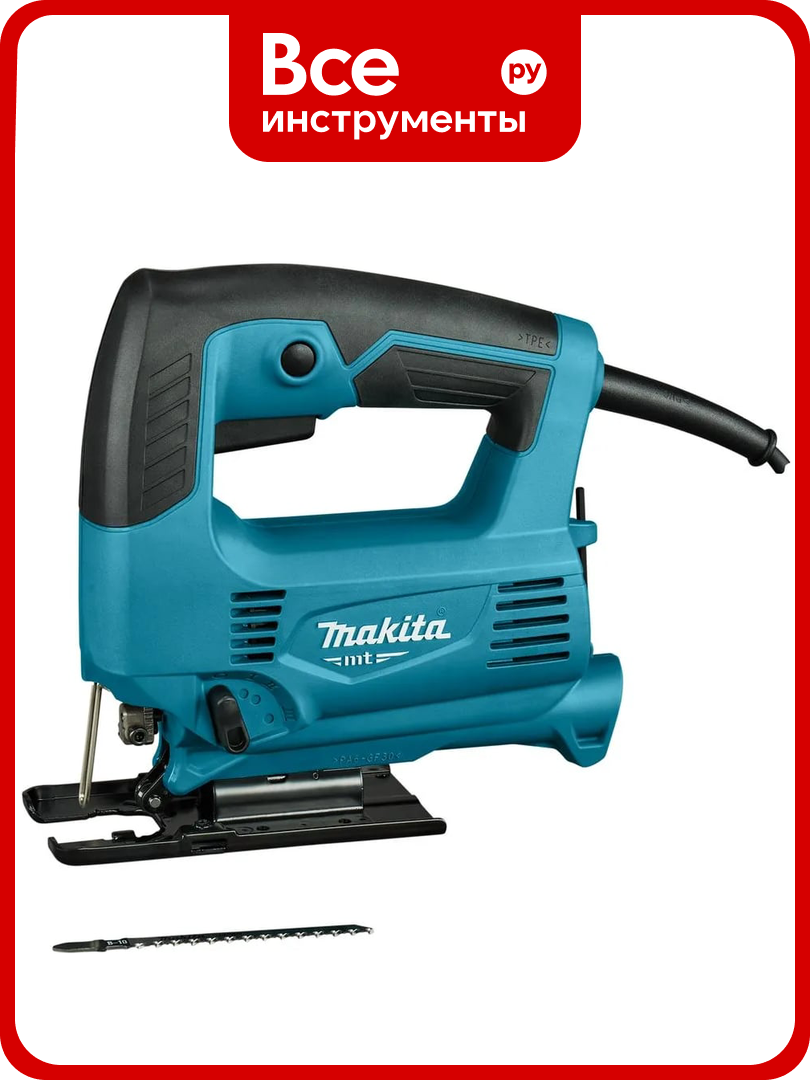 Лобзик Makita 450Вт 0-3100 об/мин дерево 65мм ход 18мм маятниковый ход M4301B