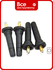 Вентили для дисков NORM под датчик TPMS, комплект 4 шт, резиновый черный корпус,...