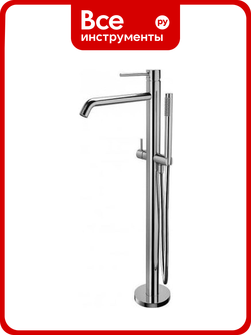 Напольный смеситель для ванны Paffoni LIGHT с душем, хром LIG032CR 00227599
