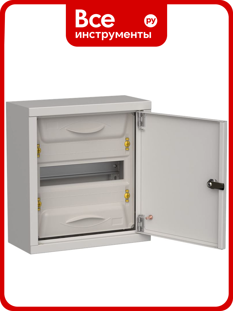 Корпус металлический IEK TITAN 5 ЩРн-12 (1x12) 335x310x140 IP31 серый TI5-50-N-012-31-7035