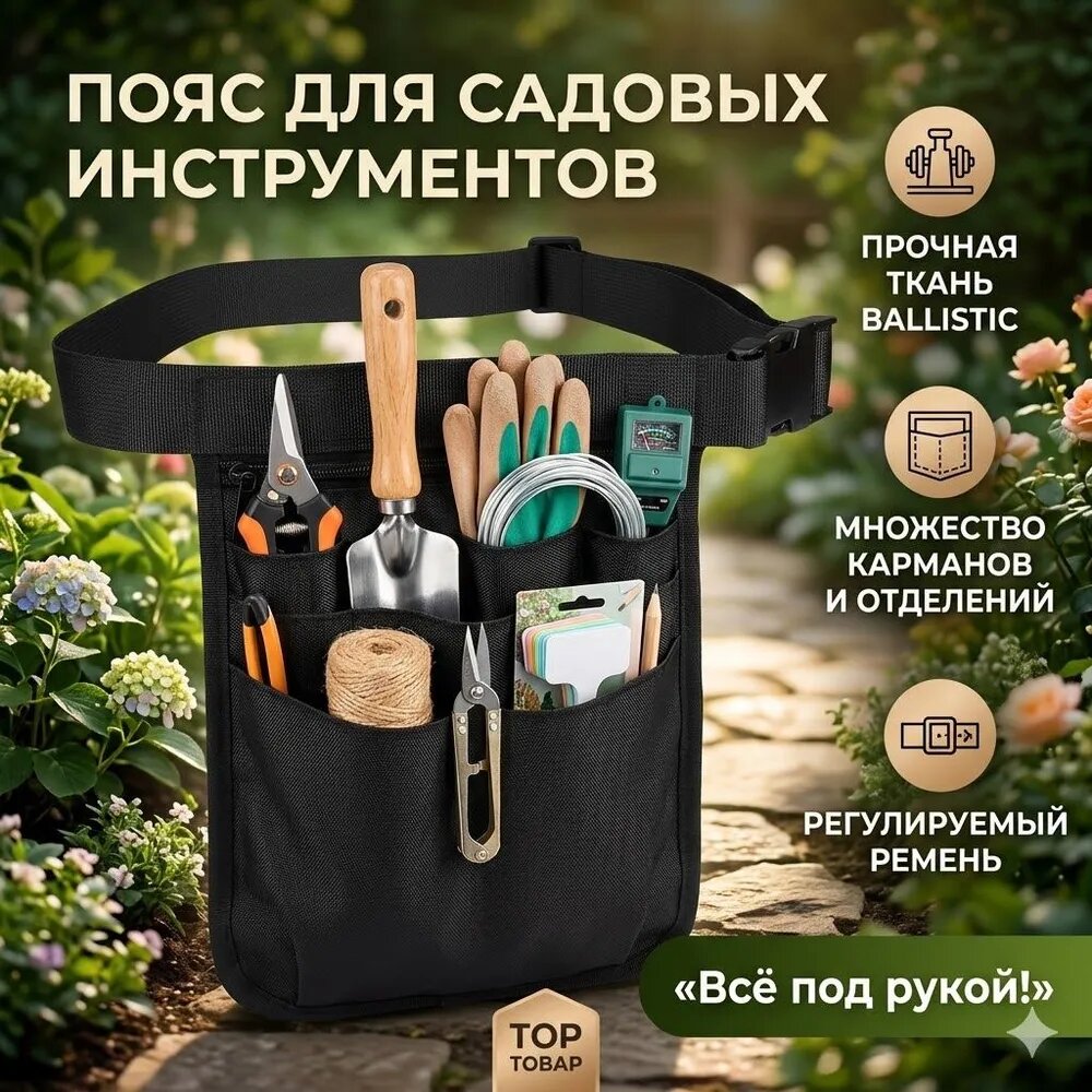Пояс для садовых инструментов