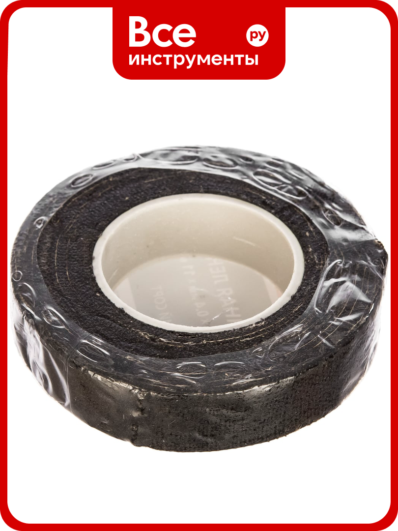 Изолента ХБ FORTISFLEX 18мм х 0.4мм х 11м черная 71242