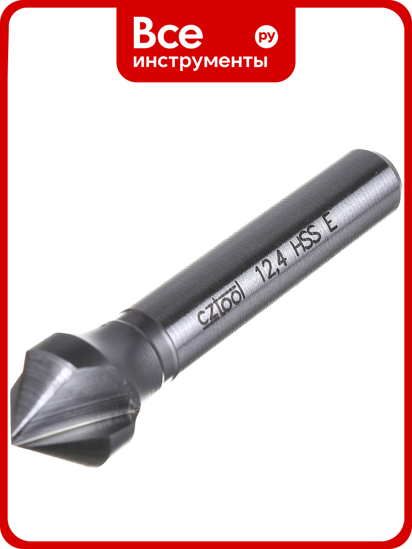 Зенковка (12.4х8х54 мм; Z3; 90°; HSSE) Bucovice Tools, Зенковка bucovice tools 745124 предназначена для работы с дрелью