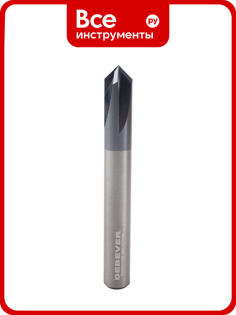 Фреза твердосплавная фасочная Debever Machining Solutions D=3 мм, ALTIN, HRC45 DB-S-CC03050Z4AT03A090