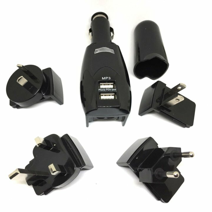 Адаптер питания Espada 220V/авто --> 2 x USB