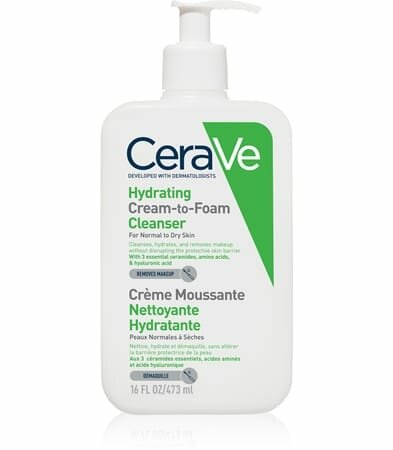 Средство для умывания CeraVe Hydrating Cream-to-Foam Cleanser, 473 мл