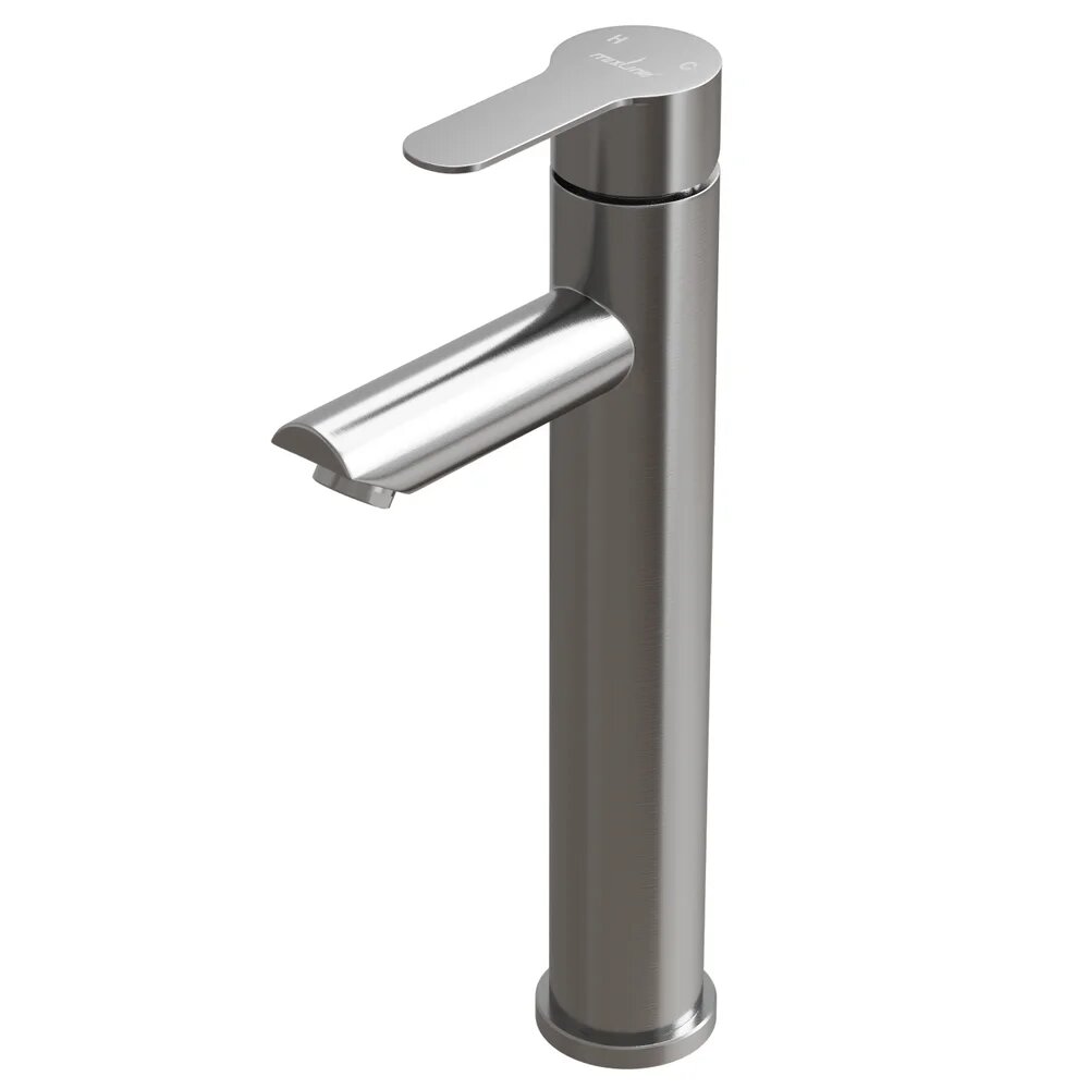 Смеситель для раковины 35k MIXLINE MLSS32-042 "Stainless" высокий излив нерж
