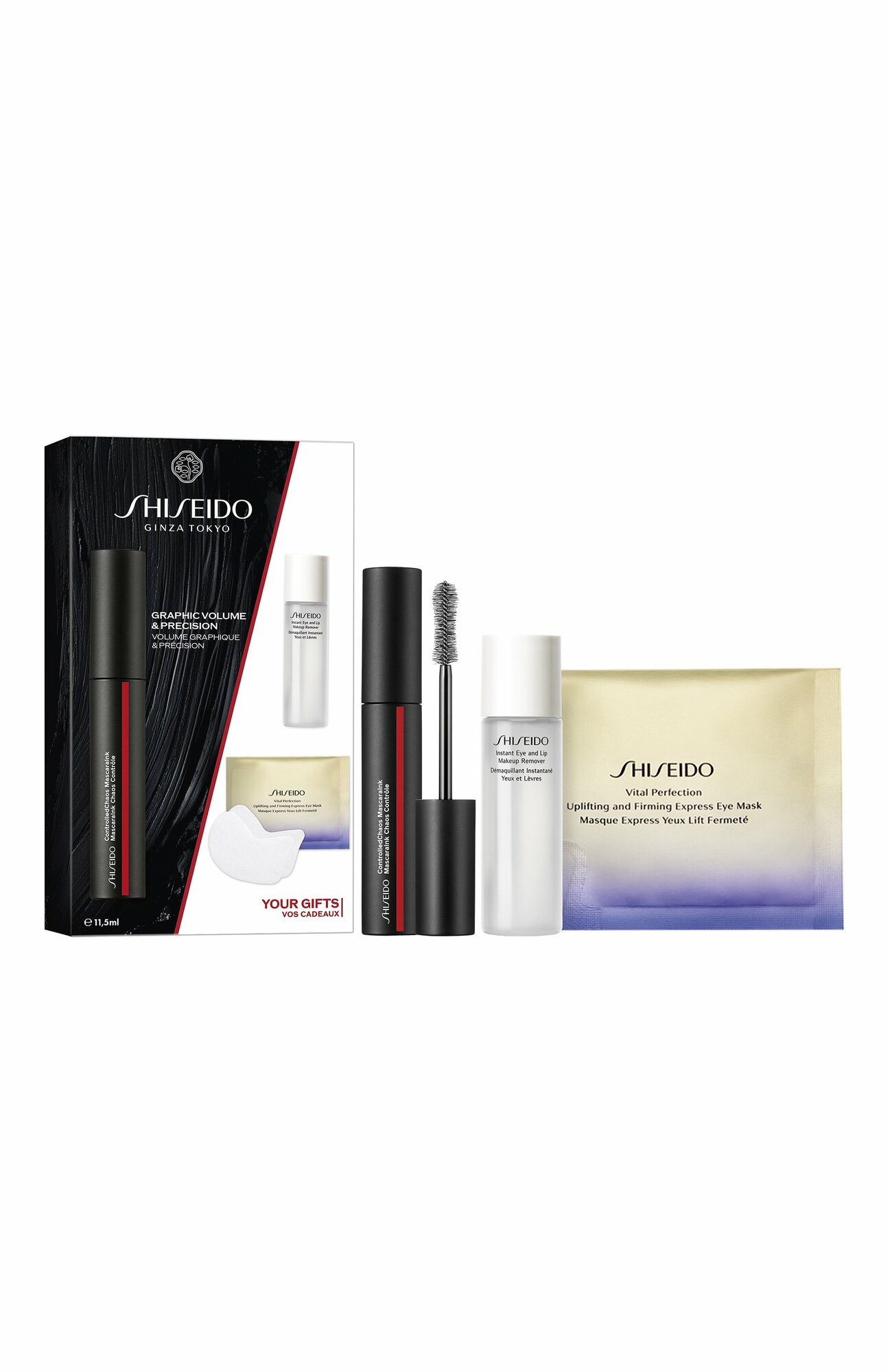 Набор c тушью Controlledchaos Mascaraink (11,5+30ml+1шт.) Shiseido