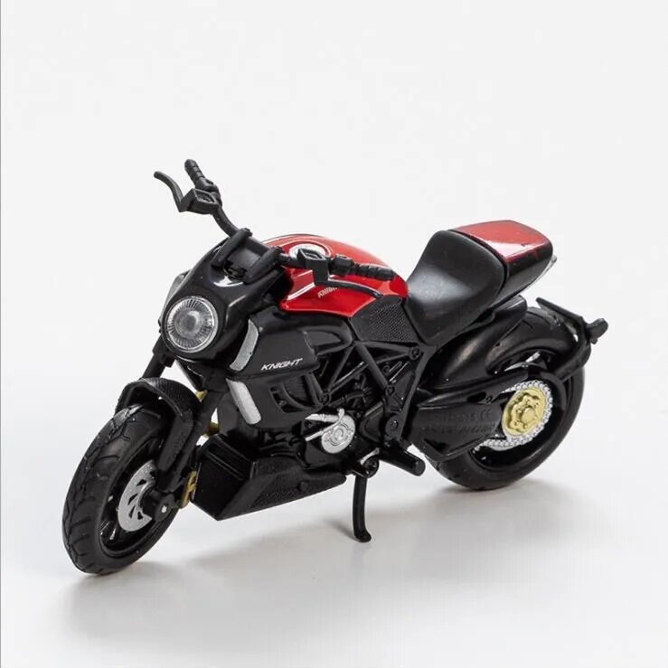 Мотоцикл-кубер из сплавов, инерционный механизм, коллекционный, 1:18