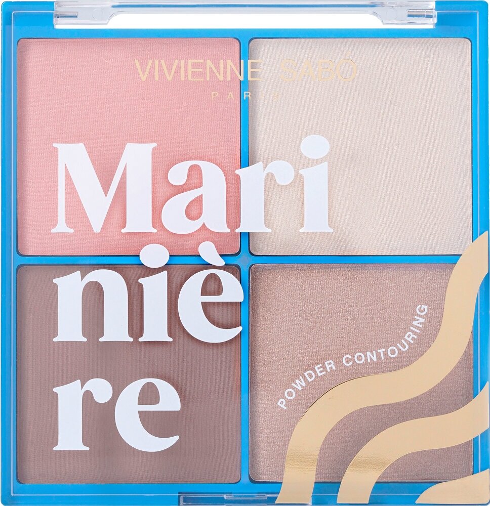 Пудровая палетка для скульптурирования лица Vivienne Sabo/ Palette de poudre contouring pour le visage Mariniere 01