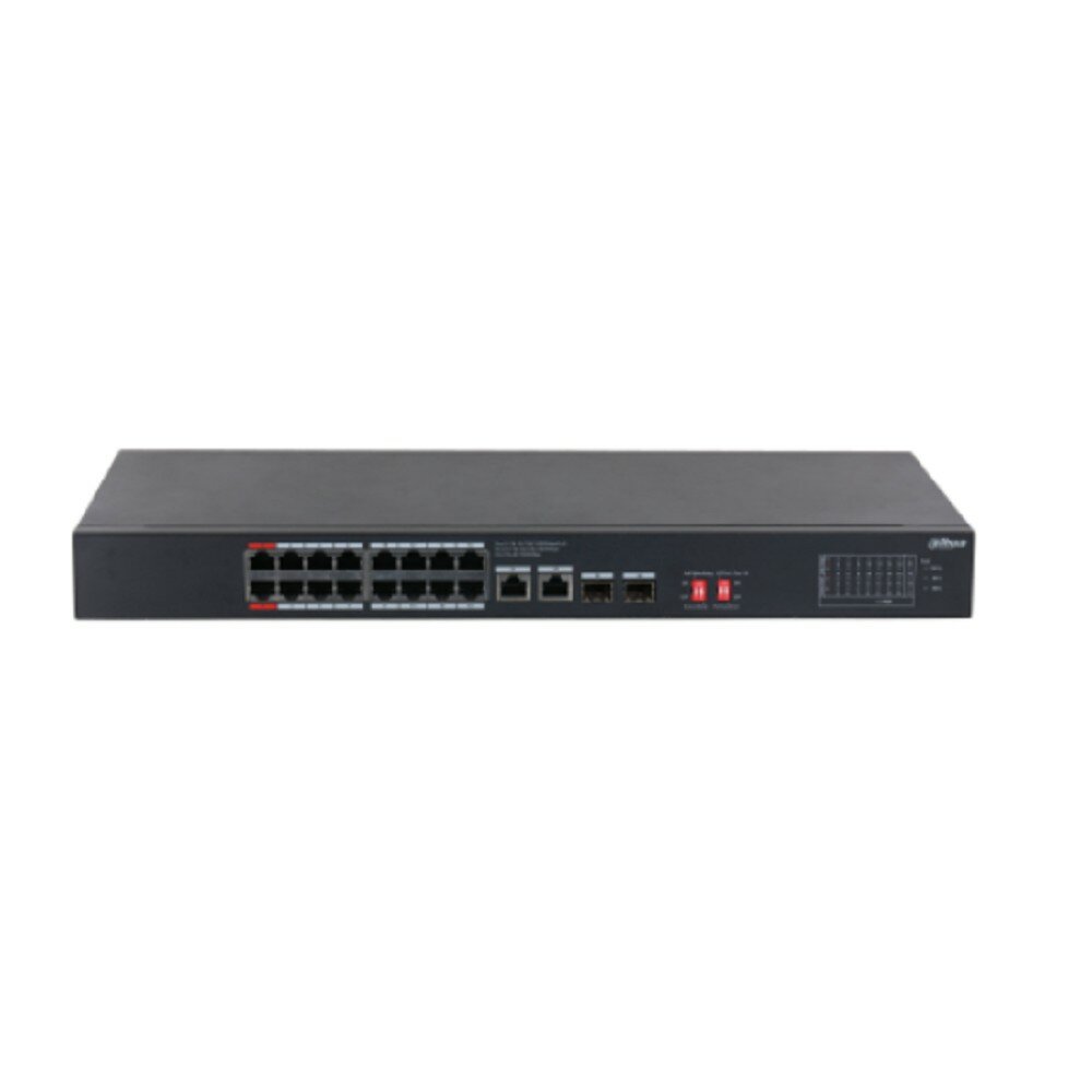 Коммутатор DH-S3220-16GT-190 Dahua Неуправляемый 20 портов 1000 Мбит/сек