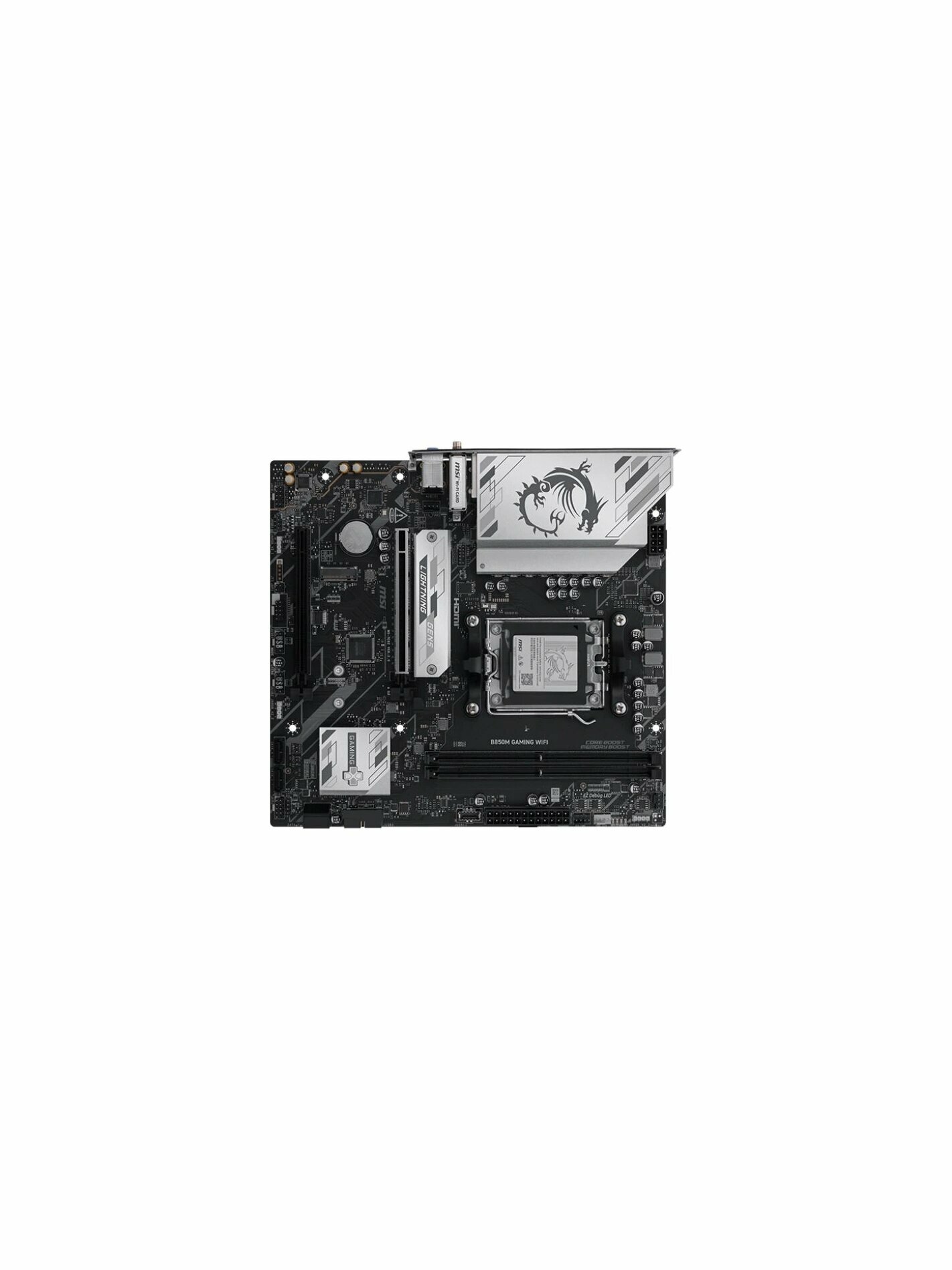 Материнская плата MSI B850M GAMING WIFI Socket AM5 AMD B850 2xDDR5 mATX AC`97 8ch(7.1) 2.5Gg RAID+HDMI+DP